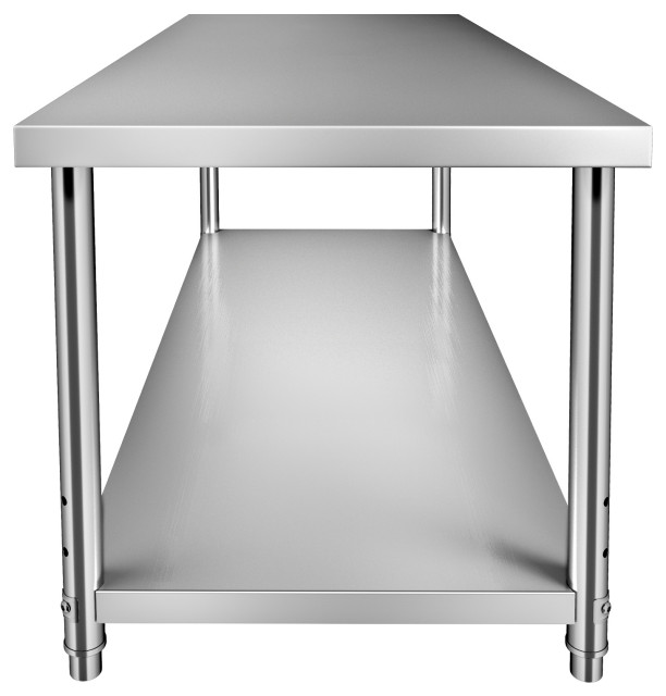 VEVOR Stainless Steel Work Prep Table Commercial Food Prep Table ...