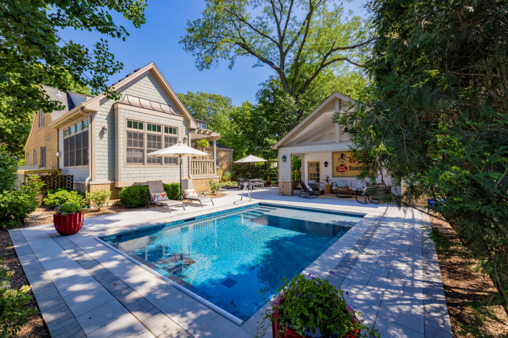 Inground Rectangular Pool Elmhurst - Traditional - Pool - Chicago - by ...