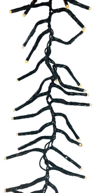 Direct Export LED Cluster Lights 24.9' Warm White With Black Strand End ...
