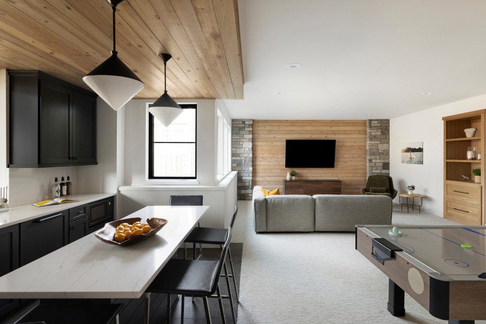 Modern Ridge Two-Story - Moderne - Bar de Salon - Minneapolis - par ...
