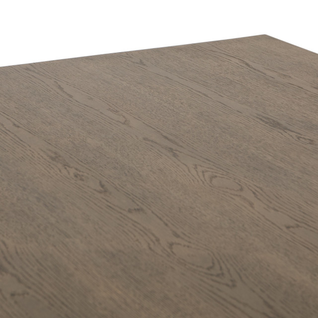 Pryor Grey Oak Wood Dining Table 87" - Transitional - Dining Tables ...