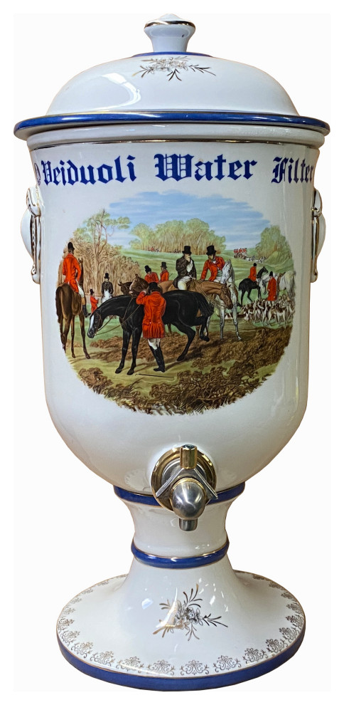 Vintage White Porcelain Water Filter Container Jar Display Hcs6080 ...