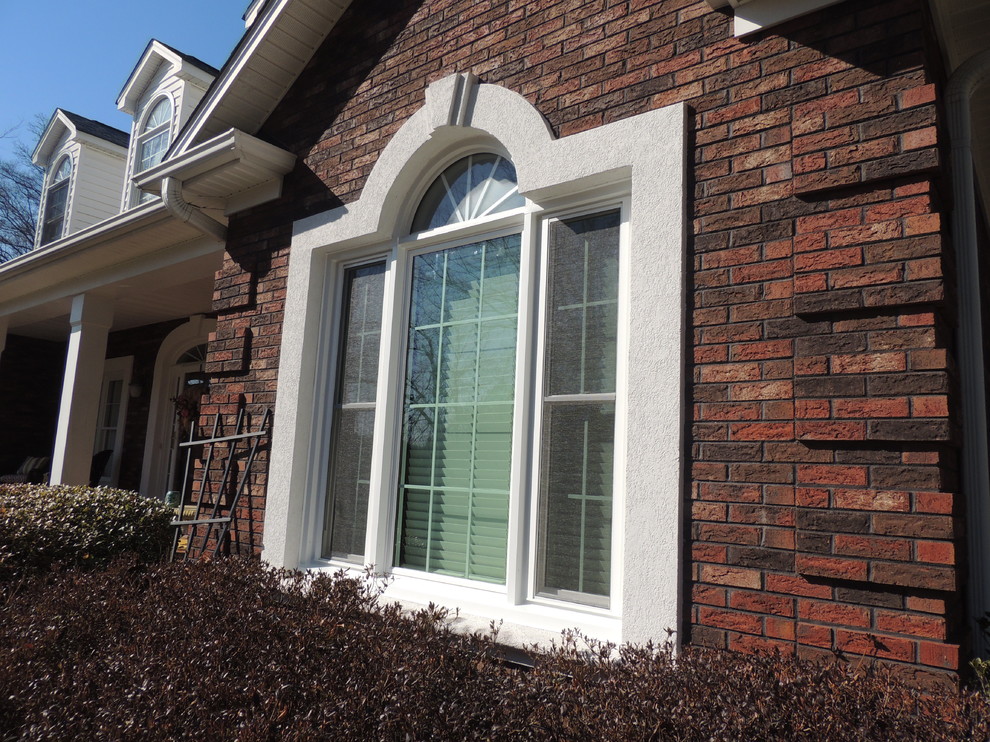 Brick with Stucco Surround - Traditional - Exterior - Charlotte - by ...