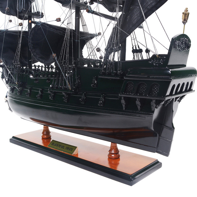 Old Modern Handicrafts Black Pearl Pirate Ship Small Box Old Modern ...