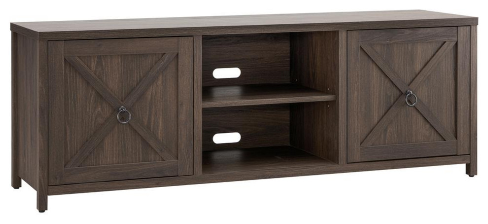 Granger Rectangular TV Stand for TV's up to 80 in Alder Brown ...