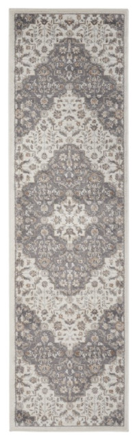 Nourison Elation Runner Area Rug, 2'3"x7'6" - Mediterranean - Hall And ...