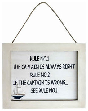 The Captain is Always Right Sign - Beach Style - Novelty Signs - by ...