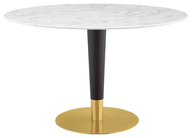 Zinque 47" Artificial Marble Dining Table - Contemporary - Dining ...