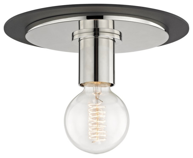 Milo 1-Light Small Flush Mount - Transitional - Flush-mount Ceiling ...