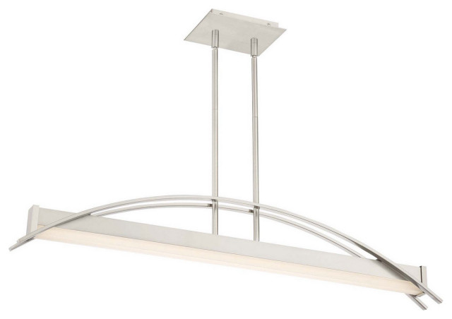 Sabre LED Island Light, Brushed Nickel - Modern - Kitchen Island ...