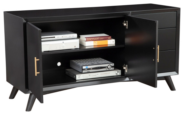 Flynn Sideboard, Black - Midcentury - Buffets And Sideboards - by ...