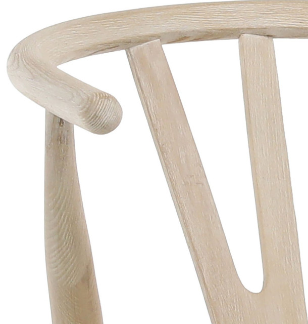 Rexa Y Back Natural Finish Oak Chair with Woven Craft Paper Seat ...