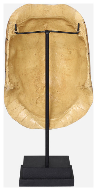 Faux Ornate Box Tortoise Shell on Stand - Contemporary - Decorative ...