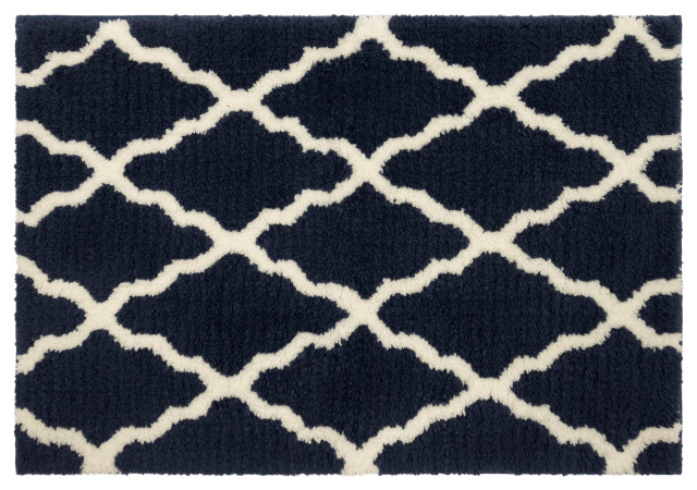 Mohawk Horizon Bath Rug, Pueblo Navy, 1' 5" X 2' - Contemporary - Bath ...