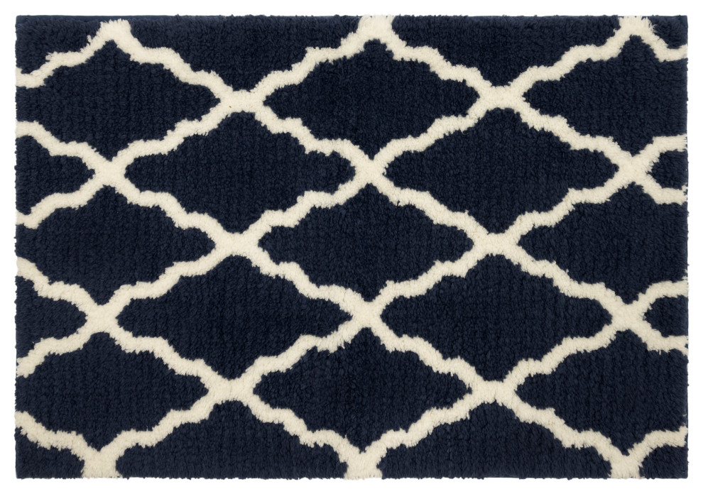 Mohawk Horizon Bath Rug, Pueblo Navy, 1' 5" X 2' - Contemporary - Bath ...