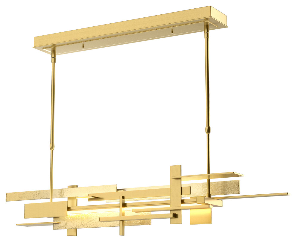 Planar Large LED Pendant, Modern Brass Finish - Contemporary - Kitchen ...