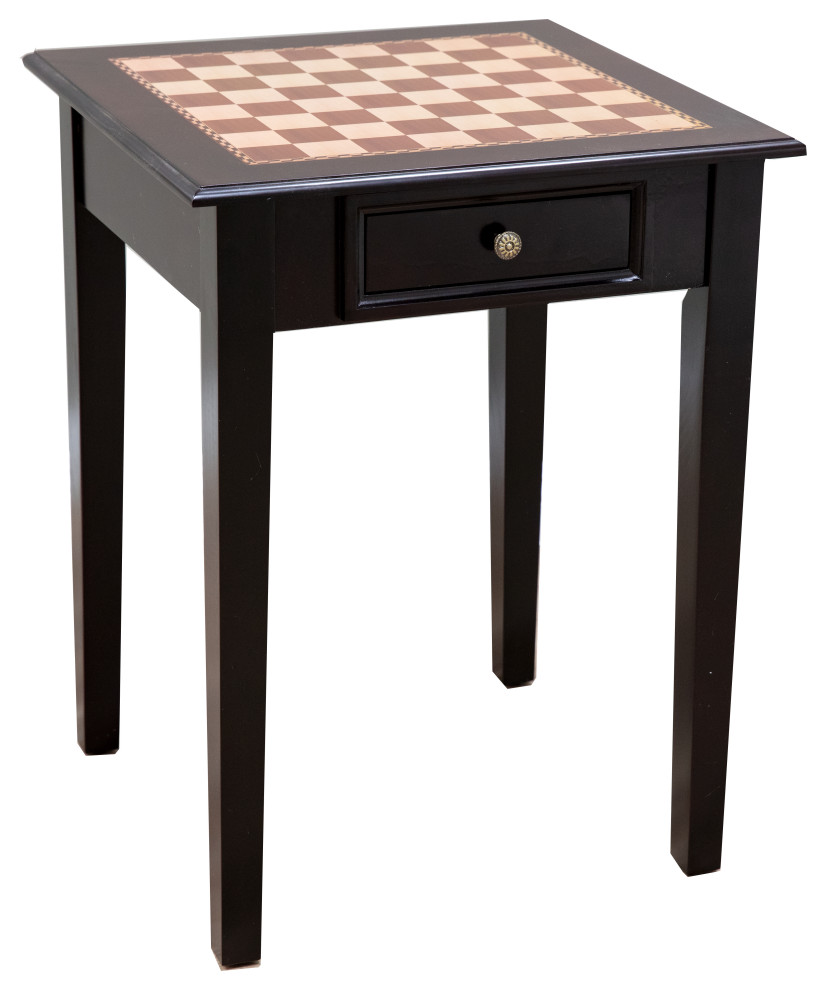 Chess Table with two drawers - Transitional - Game Tables - by Megahome ...