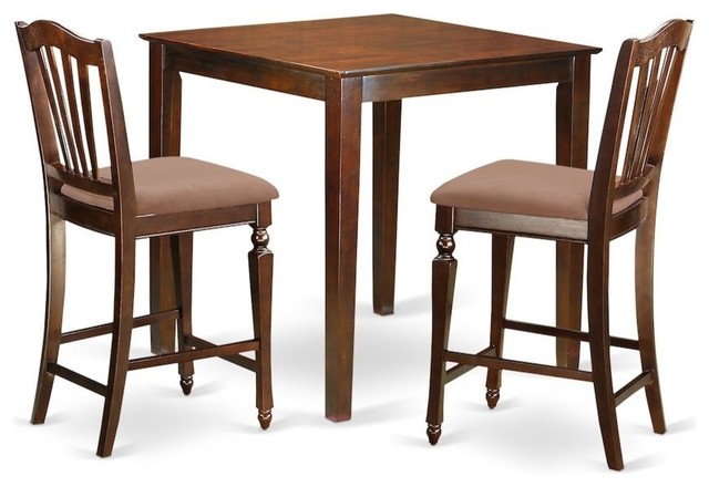 3-Piece Counter Height Dining Set - Traditional - Dining Sets - by ...