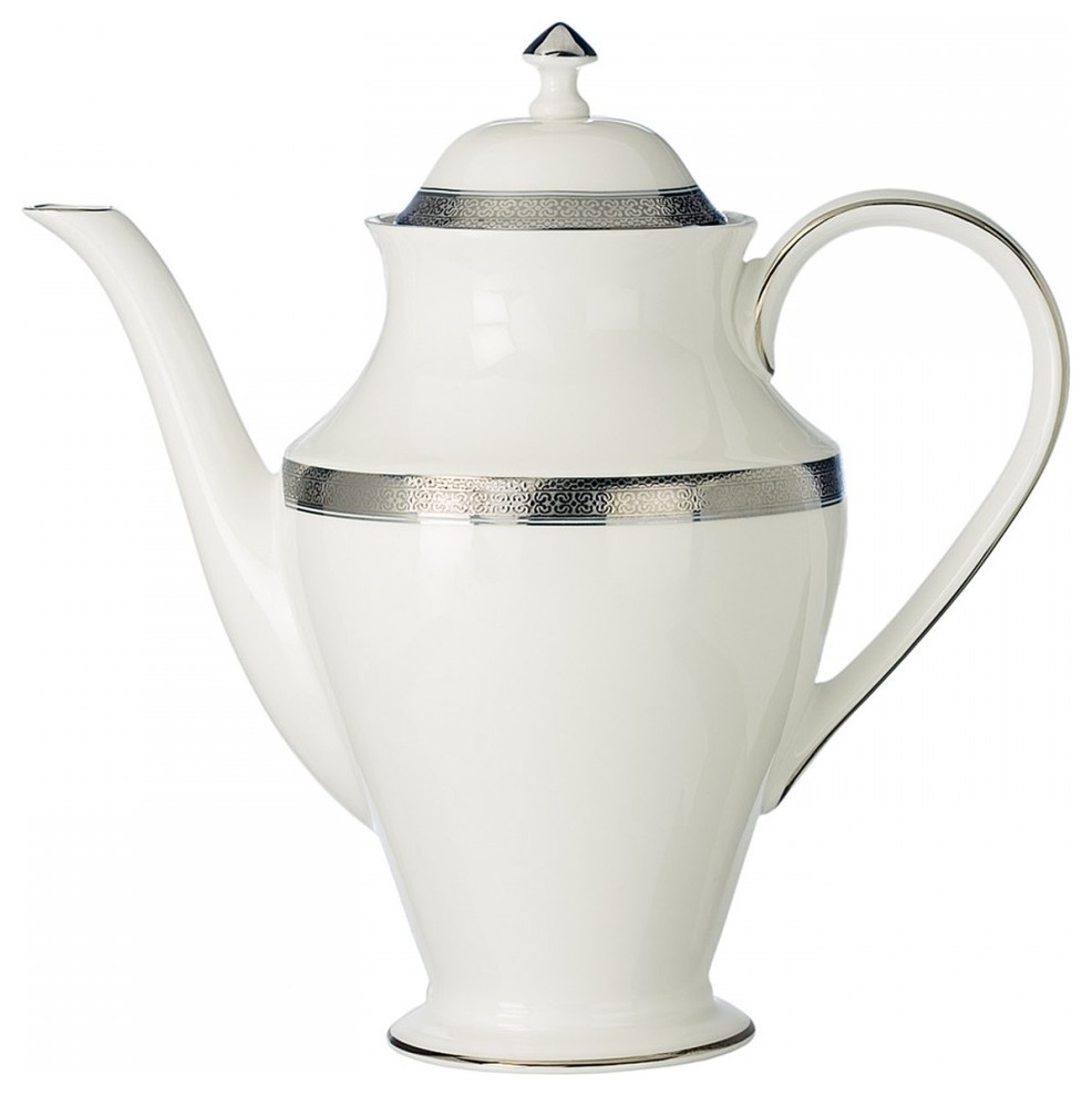 Waterford Newgrange 6 Cup Capacity Beverage Server Teapot, Platinum ...