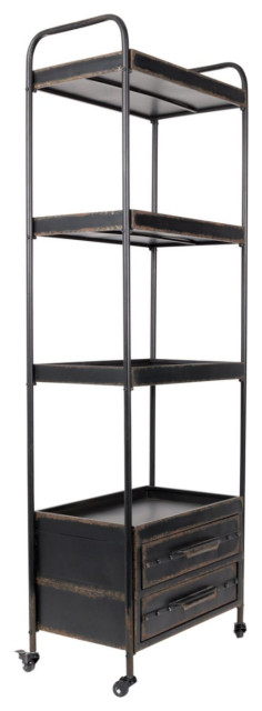 Black Iron Display Cabinet | DF Ryan - Industrial - Display And Wall ...