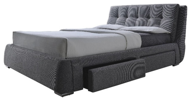 Coaster Fenbrook Upholstered Fabric Eastern Kin Bed with Storage in ...
