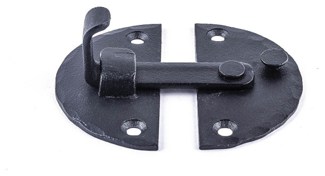 Wrought Iron Cabinet or Door Circular Latch Catch 2 7/8" Renovators ...