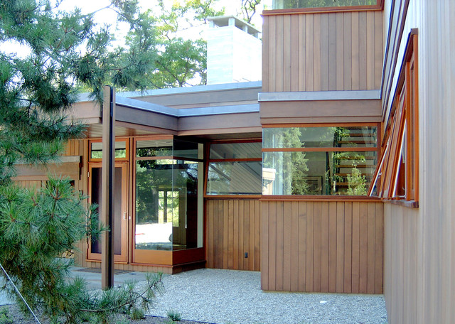 Corner Windows House Front Design Ideas