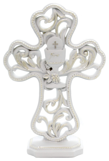 Religious First Communion Table Cross Holy Worship Collectible ...