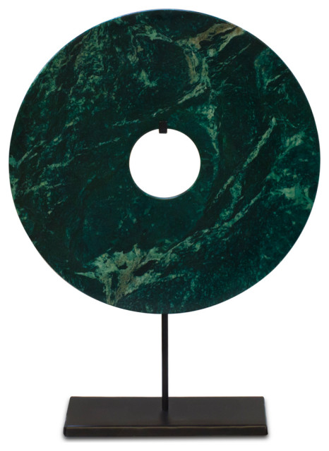 Jade Coin on Iron Stand - Asian - Decorative Objects And Figurines - by ...
