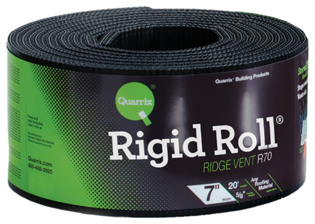 Quarrix 58785 Rigid Roll Plus Shingle-Over Ridge Vent, 9"x 20 ...
