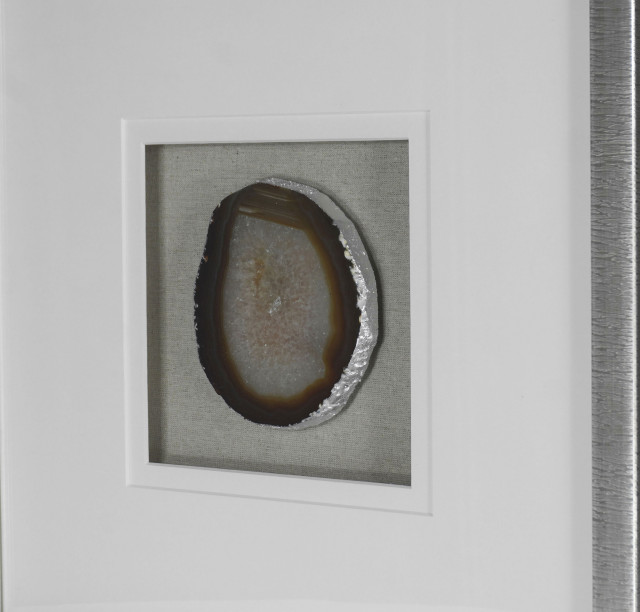 Agate Slice Shadow Box Wall Décor - Contemporary - Wall Accents - by ...