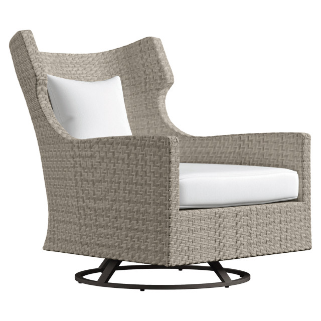 Bernhardt Exteriors Captiva Swivel Chair - Tropical - Outdoor Lounge ...