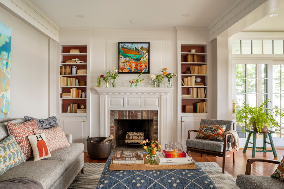 Living Room - Beach Style - Living Room - Portland Maine - by Huffard House Interior Design | Houzz