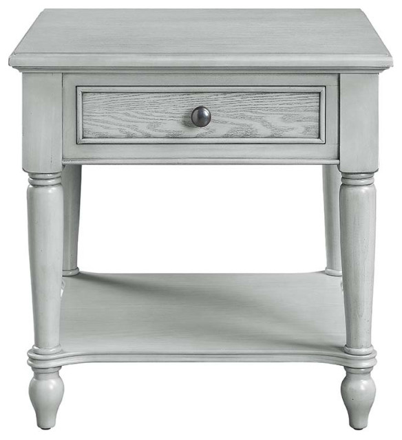 Acme Ramiro End Table Rustic Gray Finish - Traditional - Side Tables ...