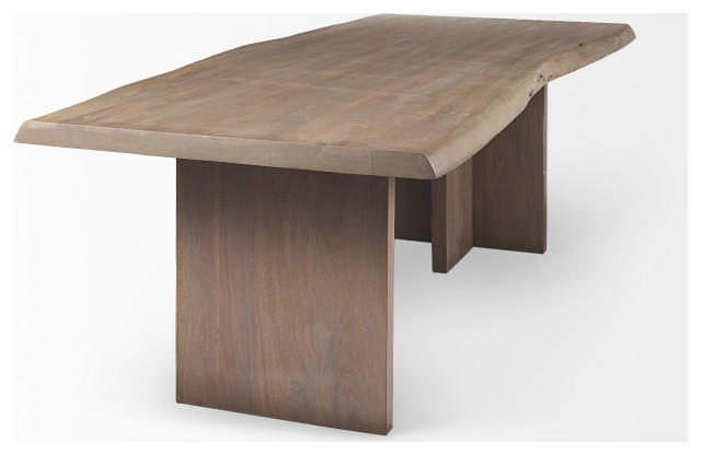 Konstantin Medium Brown Wood, Rectangular Dining Table - Transitional ...