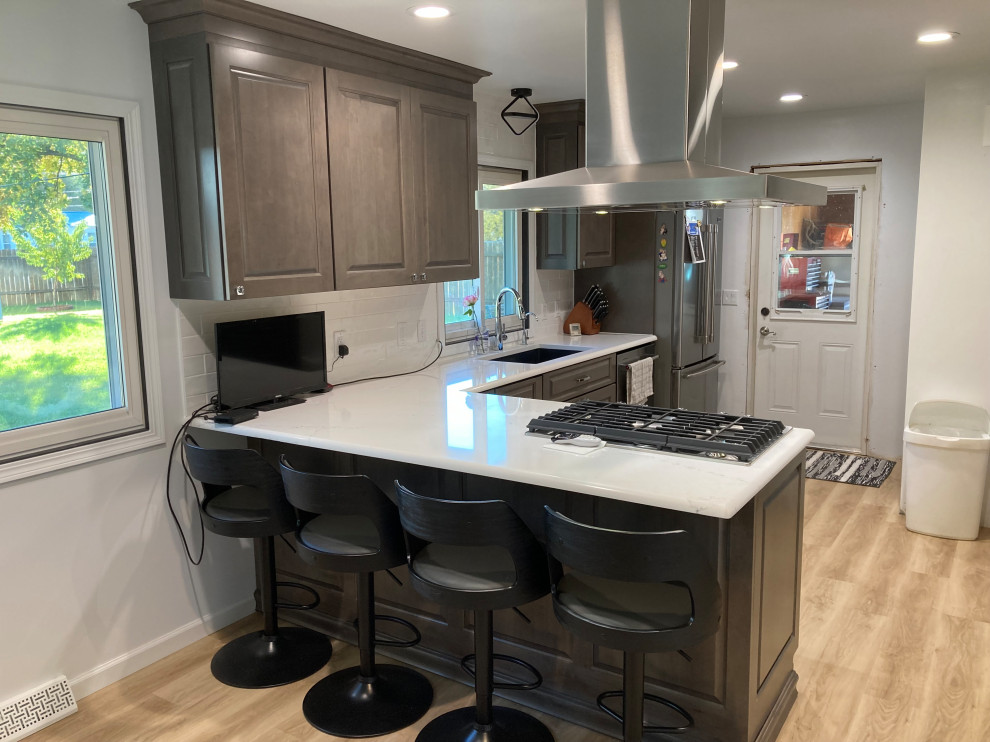 Stunning Kitchen Transformation Done With New Cabinets - Modern ...
