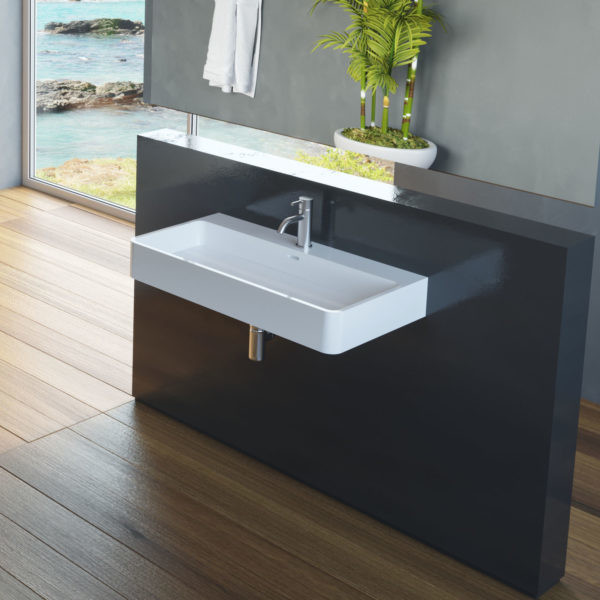 Badeloft Stone Resin Wall-Mounted Sink - Contemporary - Bathroom Sinks ...