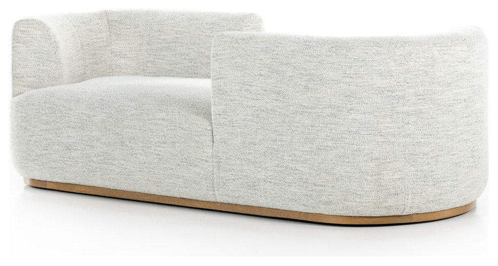 Deandra Tete A Tete Chaise, Merino Cotton - Contemporary - Indoor ...