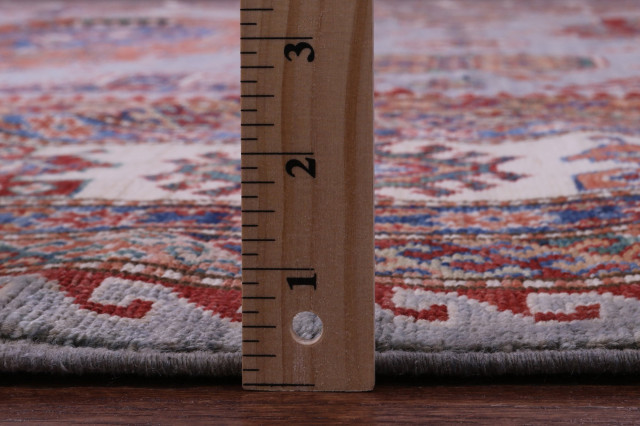 Super Kazak Hand-Knotted Wool Rug 9' 3" X 12' 4" - Q22021, 9' 3" X 12 ...