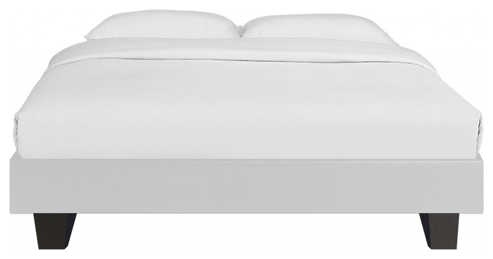 White Platform King Bed - Transitional - Platform Beds - by UStradeENT ...