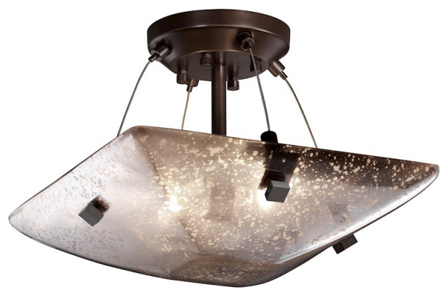 Justice Design Semi-Flush FSN-9650-25-MROR-DBRZ-F2 - Transitional ...