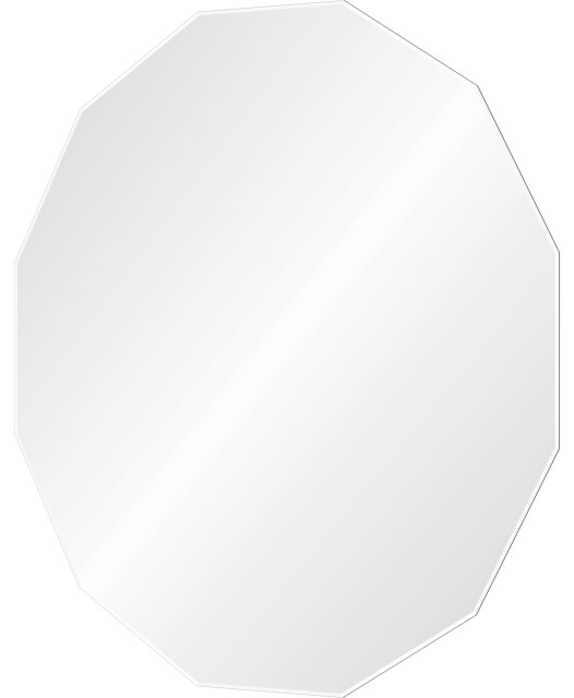 Ovada Round Mirror 40In.X 40In.X 0.5In. - Contemporary - Wall Mirrors ...