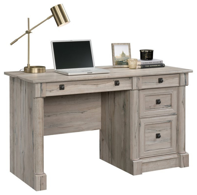 Sauder Palladia Engineered Wood Computer Desk in Vintage Oak ...