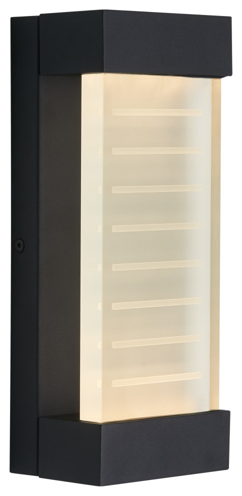 Artika Percy LED Outdoor Wall Light, Black - Modern - Outdoor Wall ...