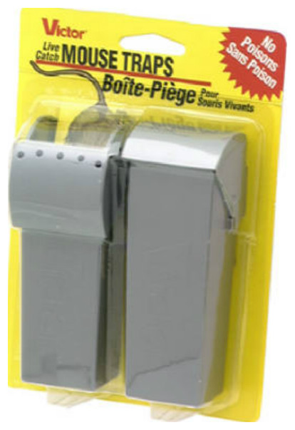 Victor M007 Plastic Live Catch Mouse Traps, Easy-Set Design, 2-Pack ...