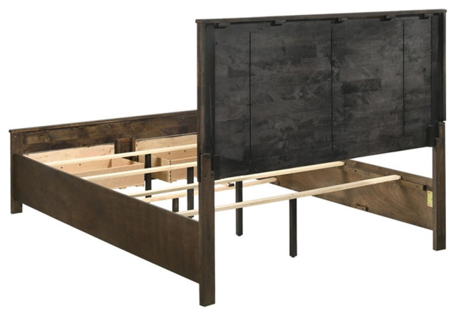 Coaster Woodmont Farmhouse Wood Eastern King Storage Bed Rustic Golden ...