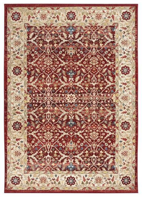 Nourison Karisma Brick Ivory Area Rug, 8'10"x11'10" - Traditional ...