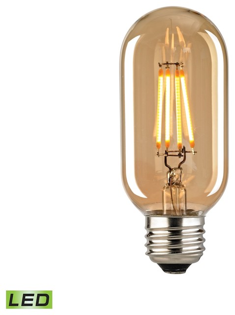 Medium LED 3-watt Bulb With Light Gold Tint - Transitional - Led Bulbs ...