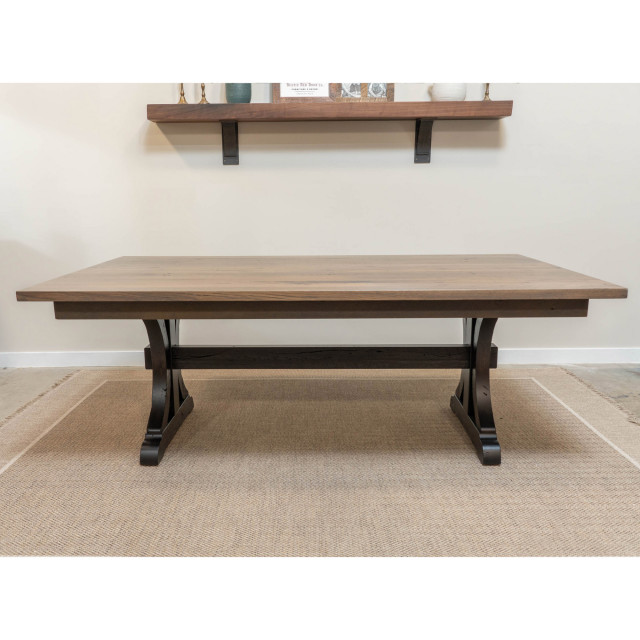 Wexway Rustic Farmhouse Dining Table, 48"x60" - Transitional - Dining ...