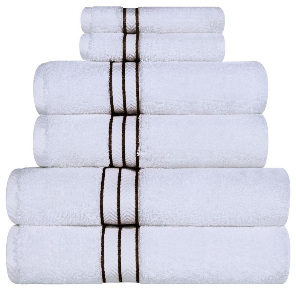 6 Piece Hotel Collection Towel Set - Traditional - Bath Towels - by ...